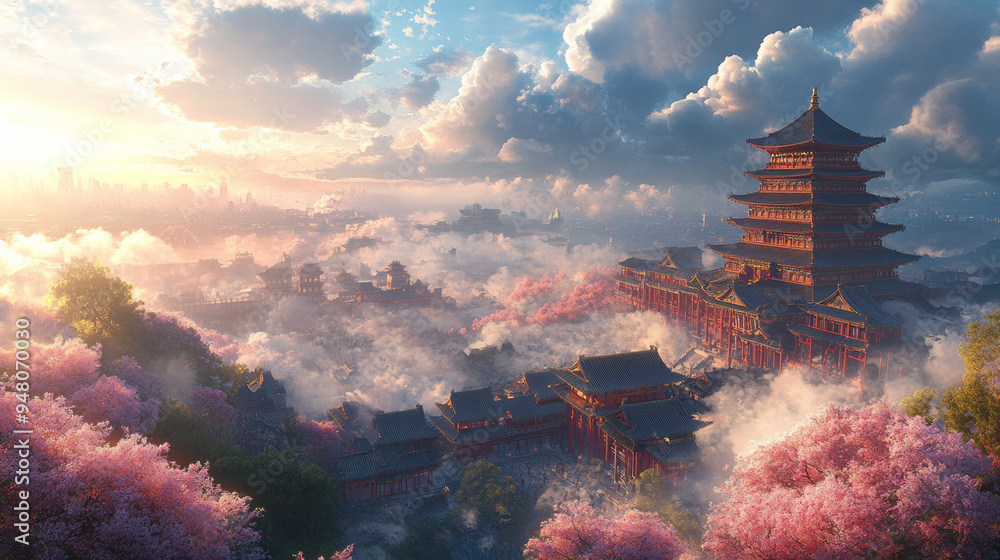 The Gate of Heaven in ancient Chinese mythology stands as a monumental ...