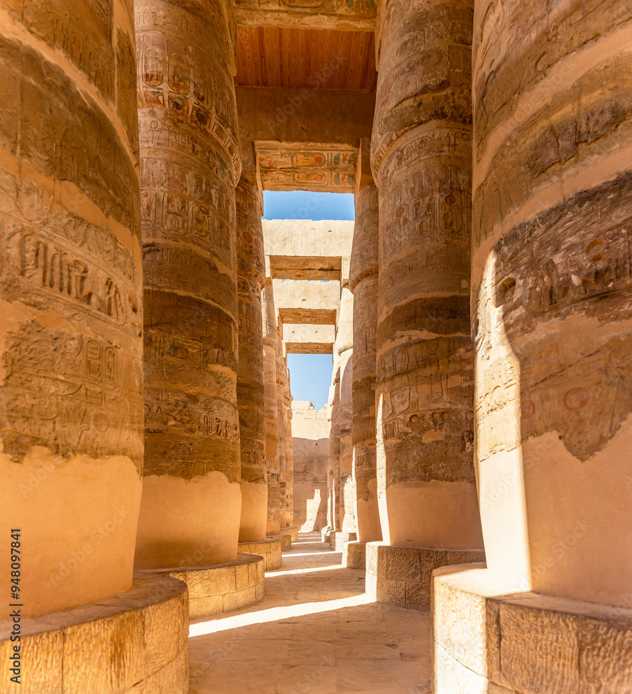 Experience the awe-inspiring Hall of Columns at Karnak, a masterpiece ...