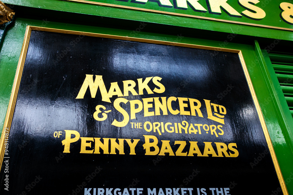 Leeds England: 3rd June 2024: Leeds Kirkgate Market famous Marks and ...