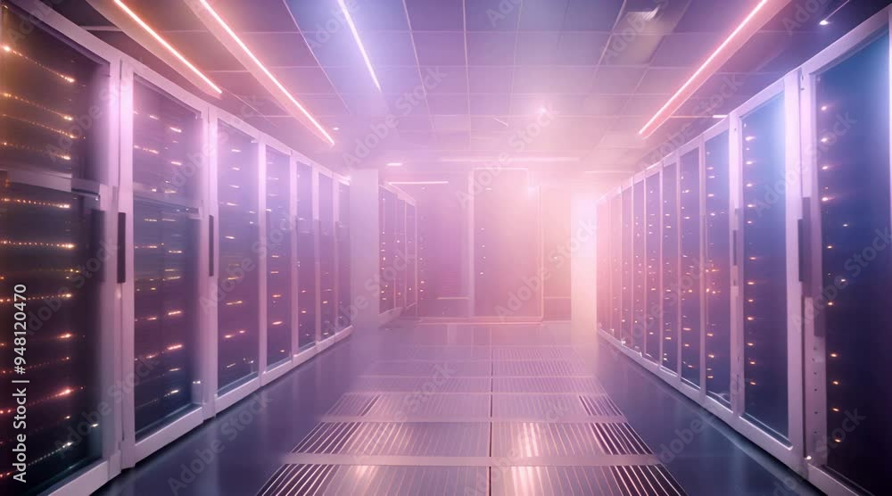 Video animation of modern data center which is the heart of today’s ...