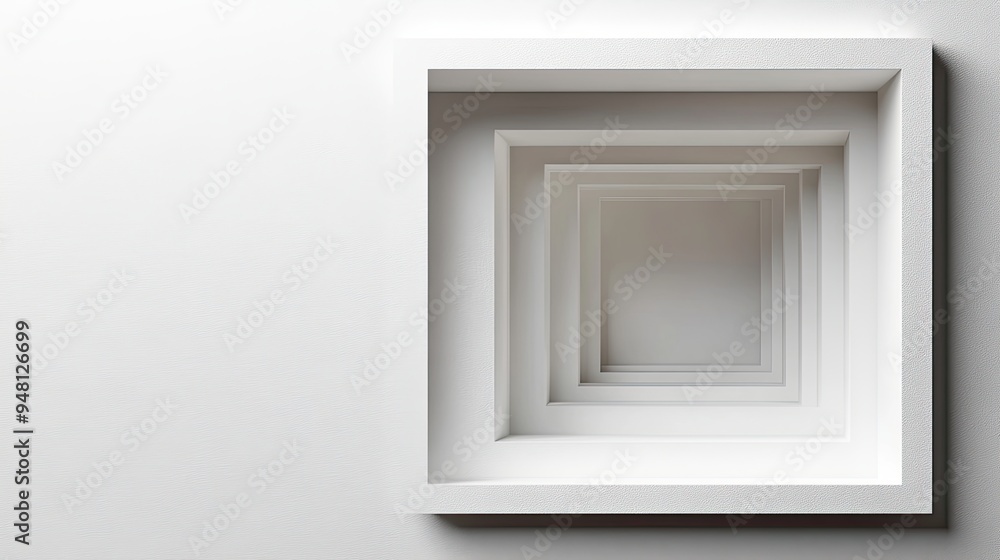 120. A 3D frame with realistic depth and shadows, the modern design ...