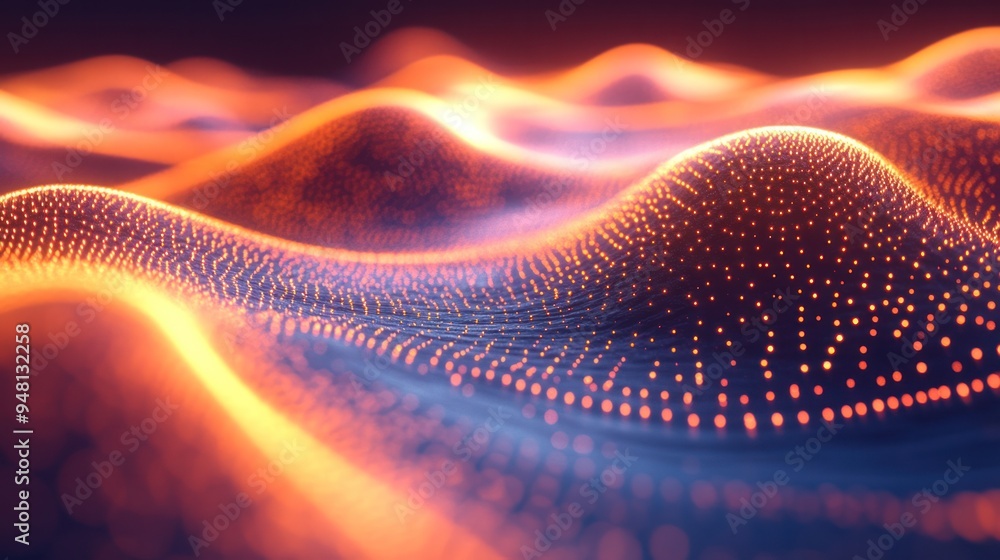 A detailed image of quantum simulation, where virtual models and ...