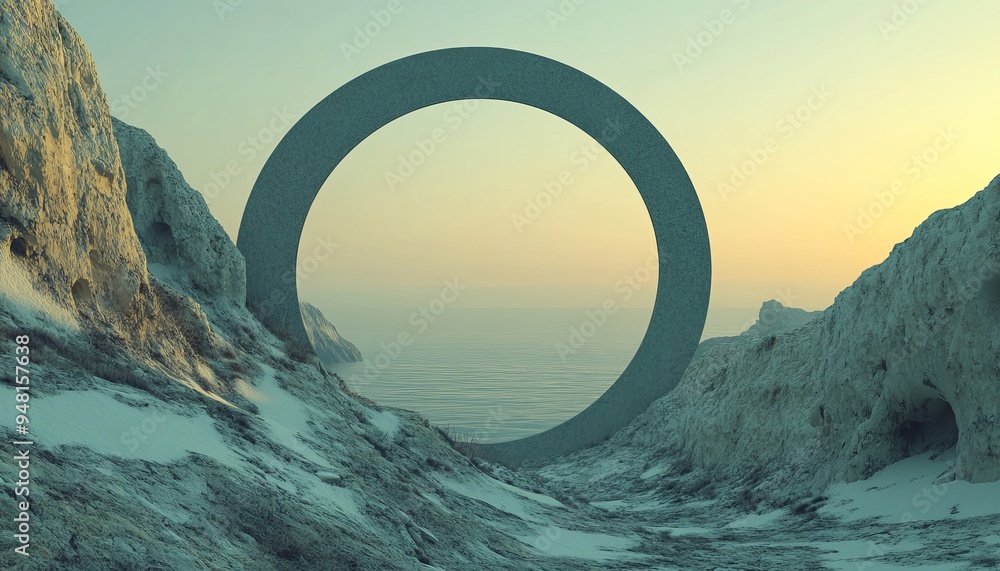 A simple semi-circle shape, representing half of a circle with a smooth ...