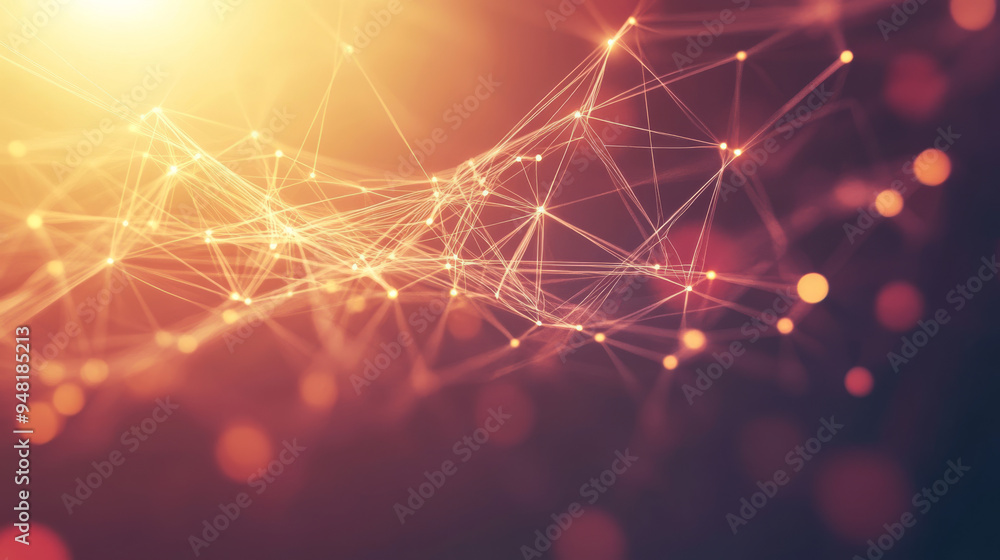 An abstract digital illustration depicting a virtual reality esports ...