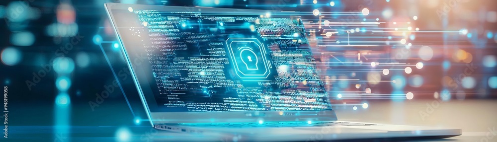 A closeup of a laptop showing a twofactor authentication screen with ...