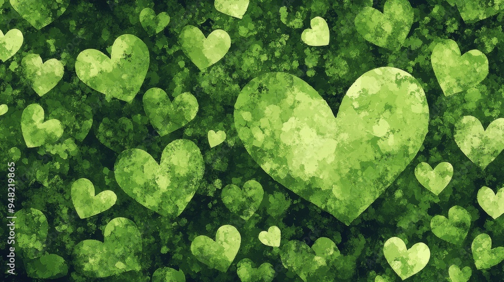 This screen saver includes: green, nature, hearts, wallpaper, computer ...