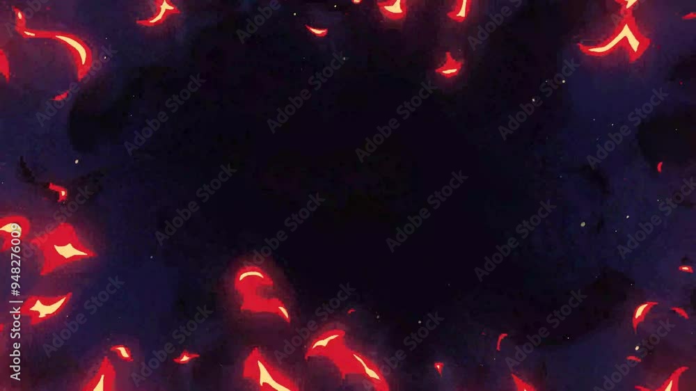 Cartoon Fire and Smoke Transition Animation – Pop Art Style with Alpha ...