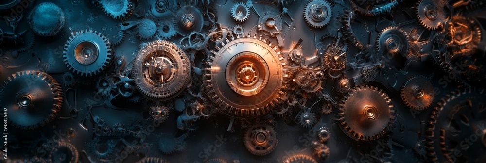 A mesmerizing abstract background featuring a complex network of ...