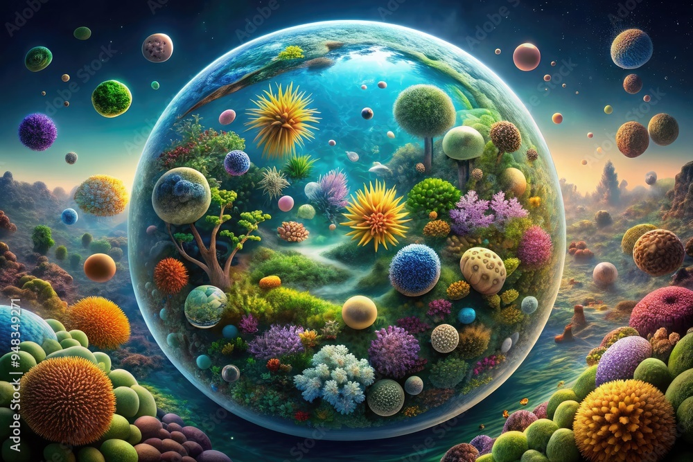 Biosphere Symphony: Harmonious and interconnected representations of ...