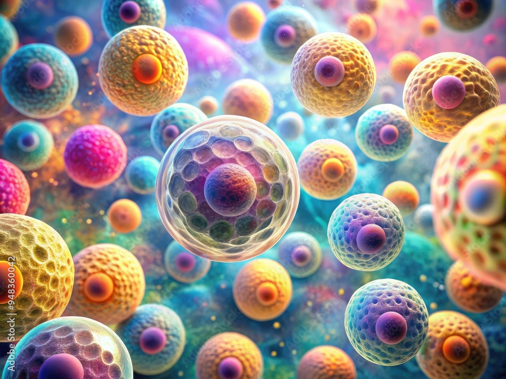 Cellular Canvas (secondary: artistic, mood/style: imaginative ...