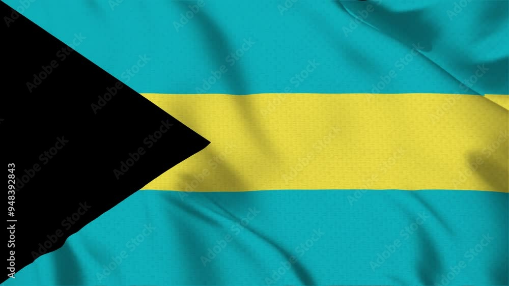 National Flag of Bahamas Waving 3d Animation - 4K Bahamas Flag. Bahamas ...