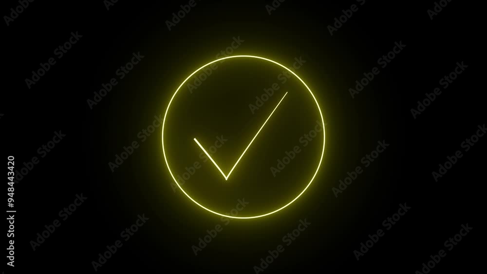 Animation of Check Mark. success, done, payment successful, check mark ...