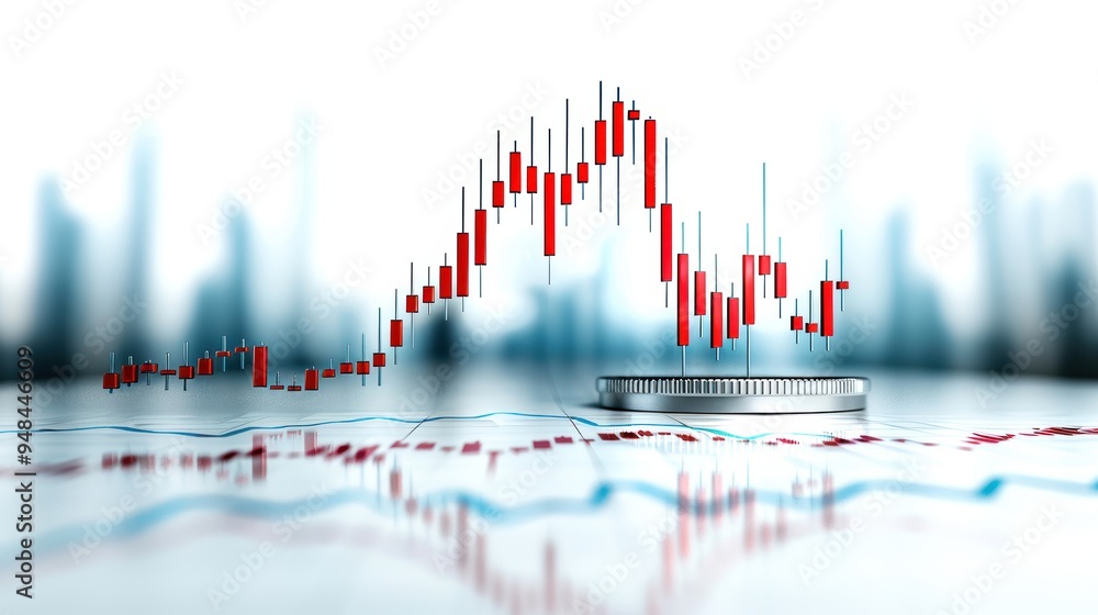 Business stock market graph chart growth, financial investment, and ...