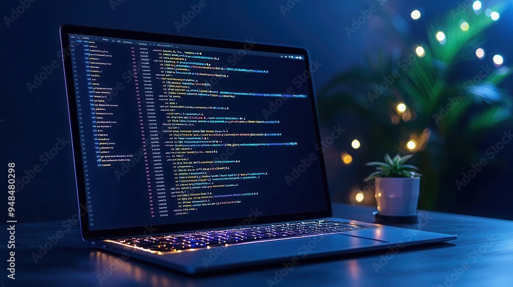 A code editor displaying a beautifully organized and color-coded HTML ... A code editor displaying a beautifully organized and color-coded HTML ...