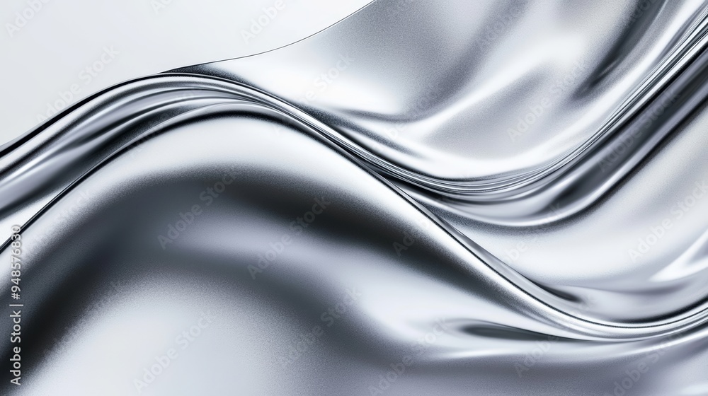 Cool silver color palette, sleek and modern tones, metallic swatch ...