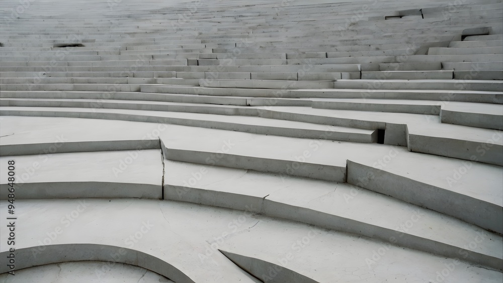 Disappearing Steps A staircase where each step gradually fades into the ...