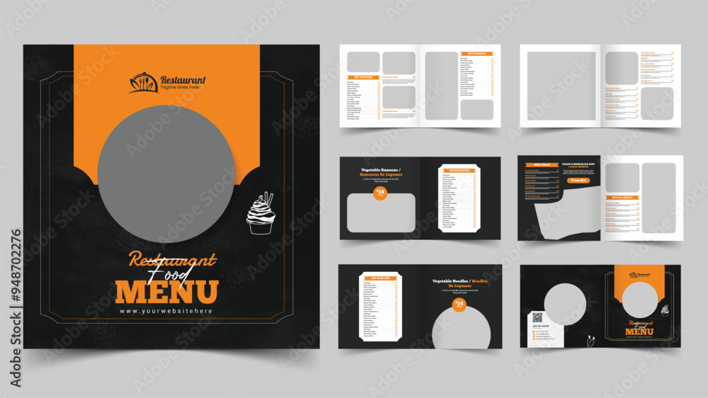 Restaurant Food Menu Template, Restaurant café menu, template design ...