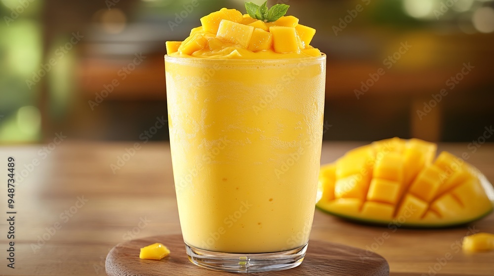 Indulge in the tropical delight of a refreshing mango shake. Savor the ...