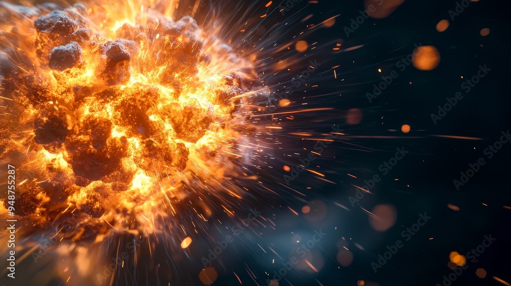 Energy splitting in a nuclear fission process, atomic particles ...