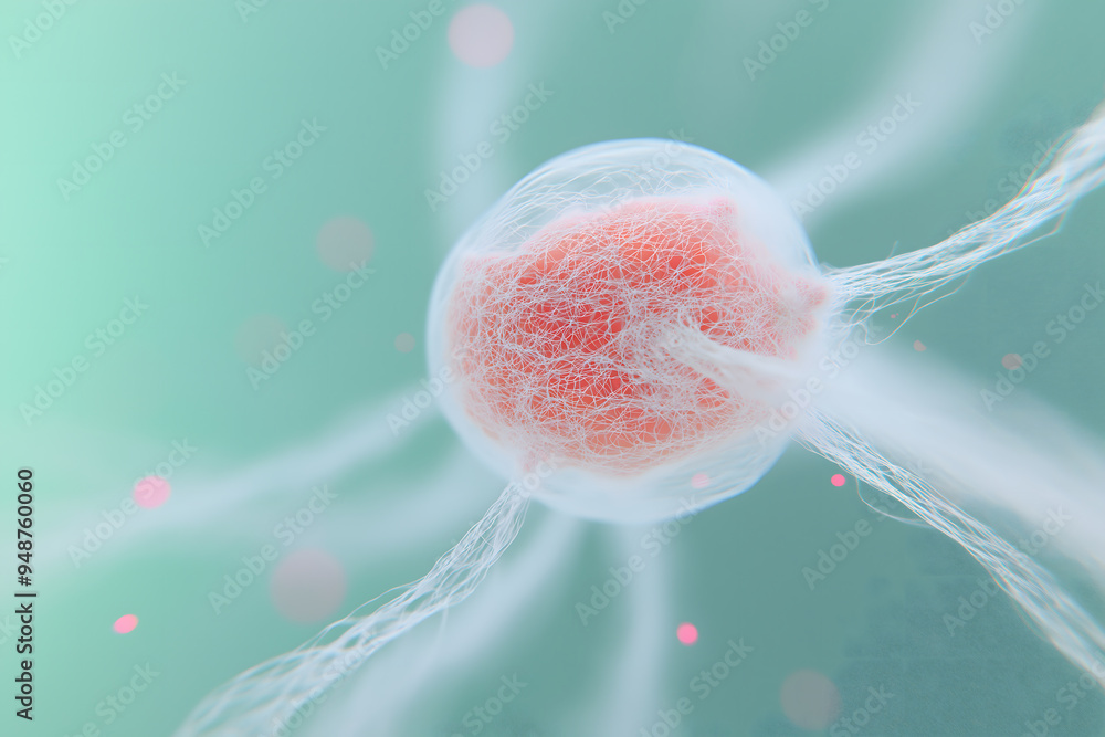 Visualizing Nuclear Fusion with Cyan Color Palette Stock Illustration ...