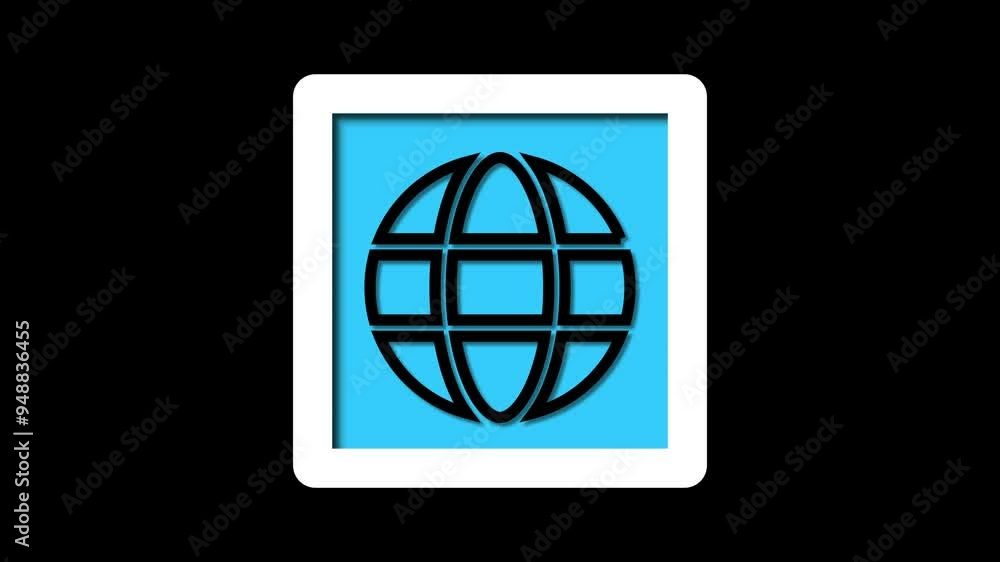 Animated earth icons transforming global visuals with engaging motion ...