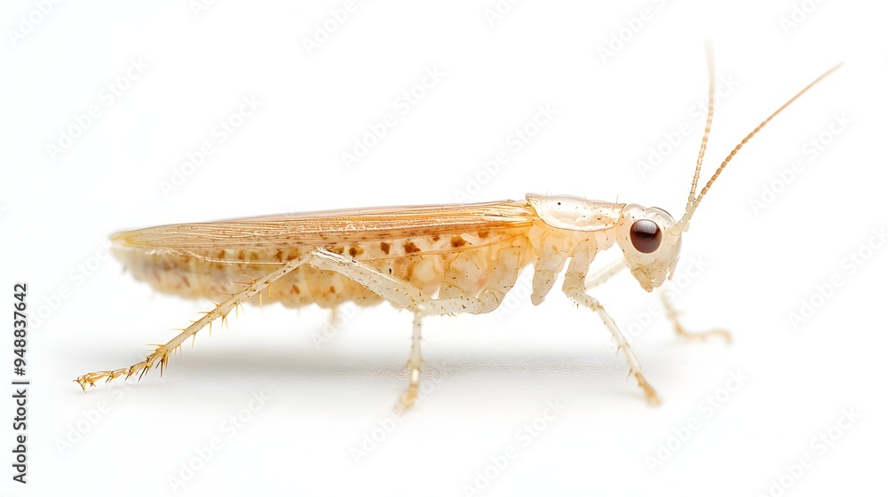 thrips insect on a pure white background. Thrips insect on a pure white ...