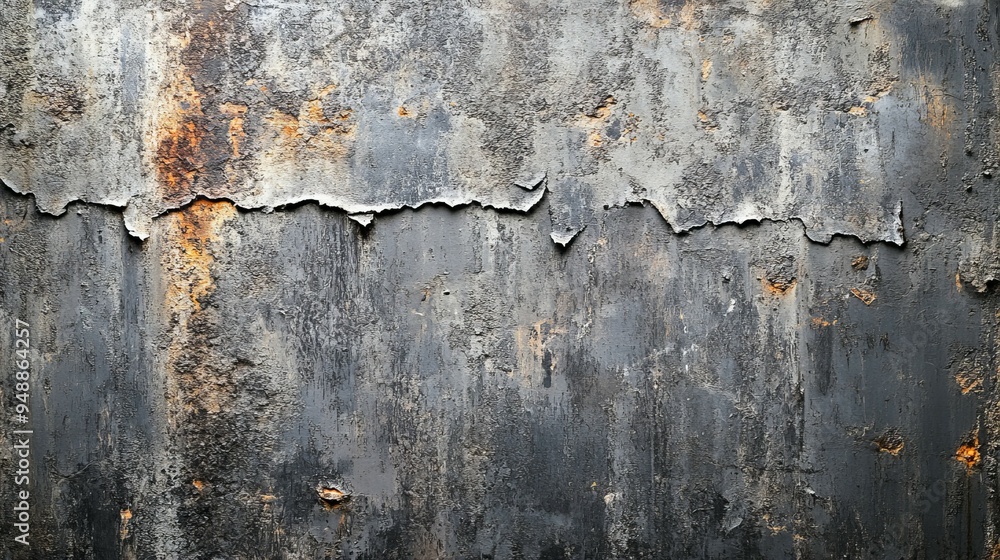 Rugged textured grunge wall background with dark shadows, chipped paint ...