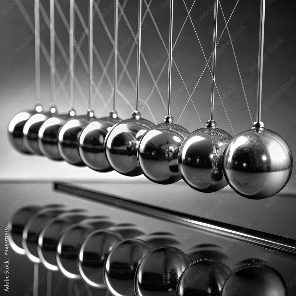 Pendulum setup demonstrating physics concepts in a laboratory ...