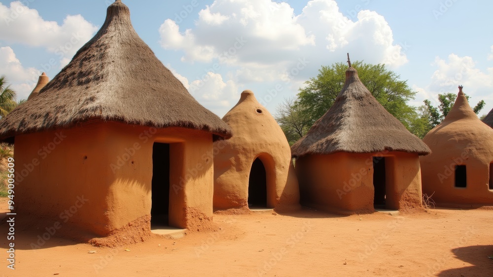 Indigenous African Housing: Conical Mud and Dung Structures Reflecting ...