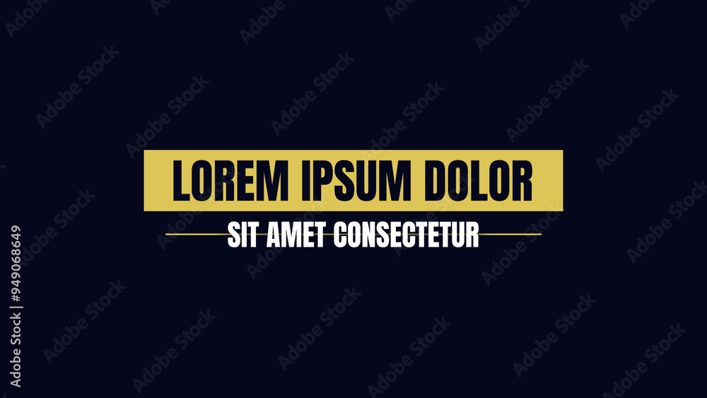 Minimalist Styles Animated Titles Stock Template | Adobe Stock