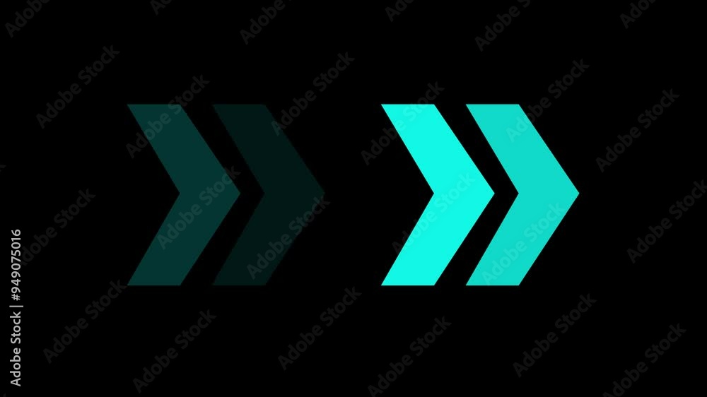 Right-directional arrow loop animation. Animated arrows for the overlay ...