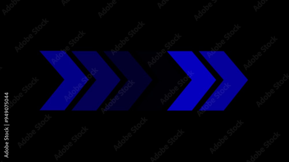 Right-directional arrow loop animation. Animated arrows for the overlay ...