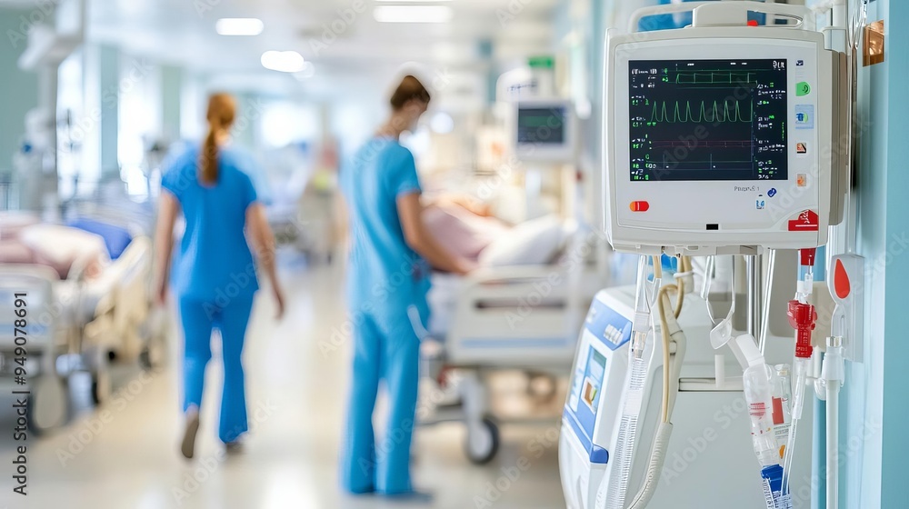 Emergency department with advanced life support systems and trauma care ...