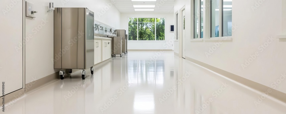 Healthcare facility with a focus on infection control and sterile ...