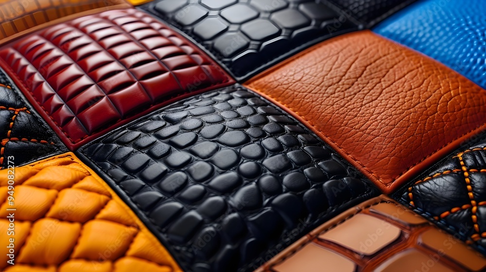 Stylized Leather Texture Pack with Diverse Grains and Patterns for ...