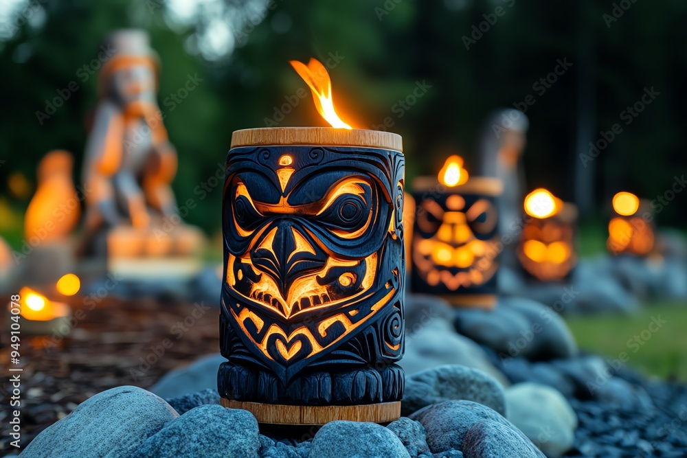 Native American Day honoring ancestral spirits, illustrated in a serene ...