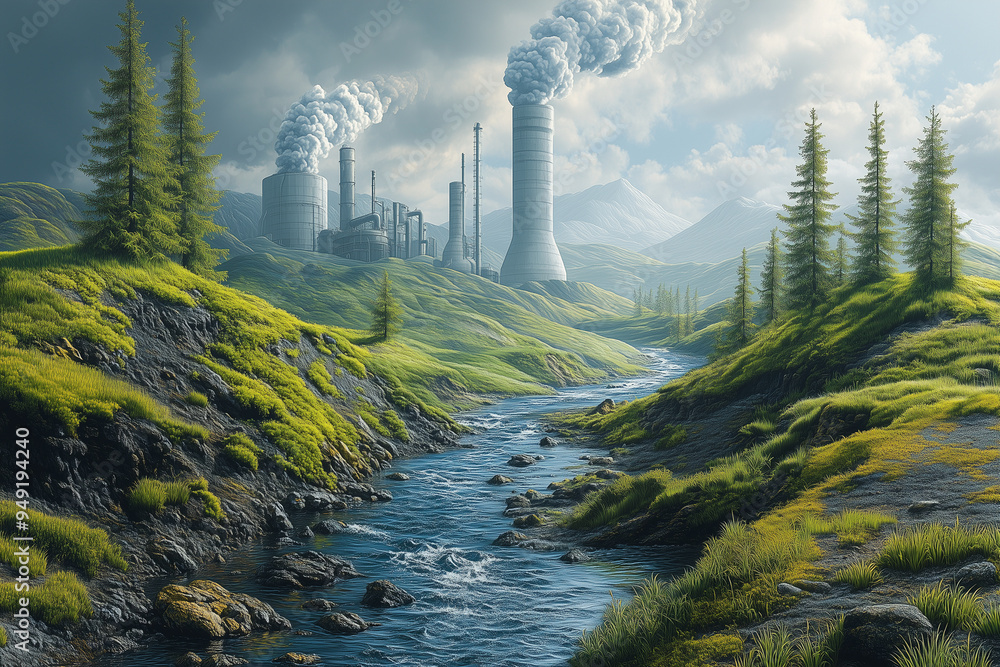 A detailed diagram of the carbon cycle, showing how human activities ...