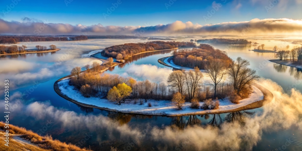 Horseshoe Lake, Illinois, USA (A classic example of an oxbow lake ...