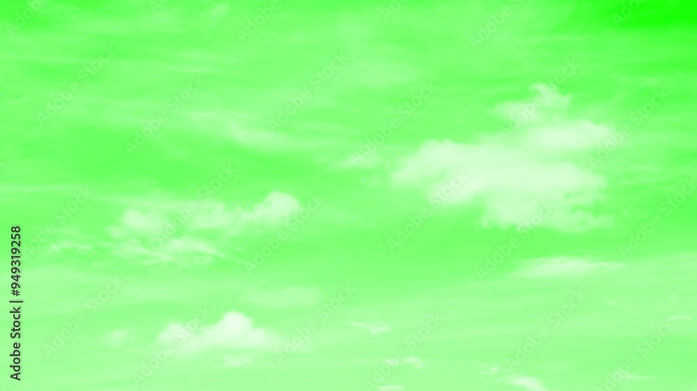 Animated Clouds Moving Fast on Green Screen, Cloud green screen, Clouds ...