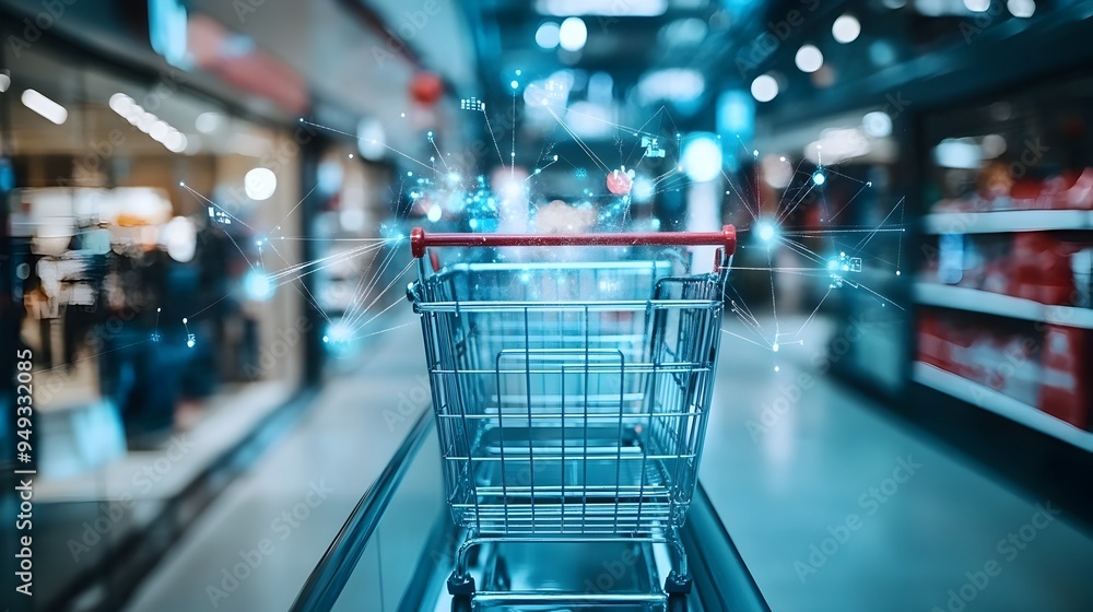 Interconnected smart shopping carts integrated with IoT networks ...