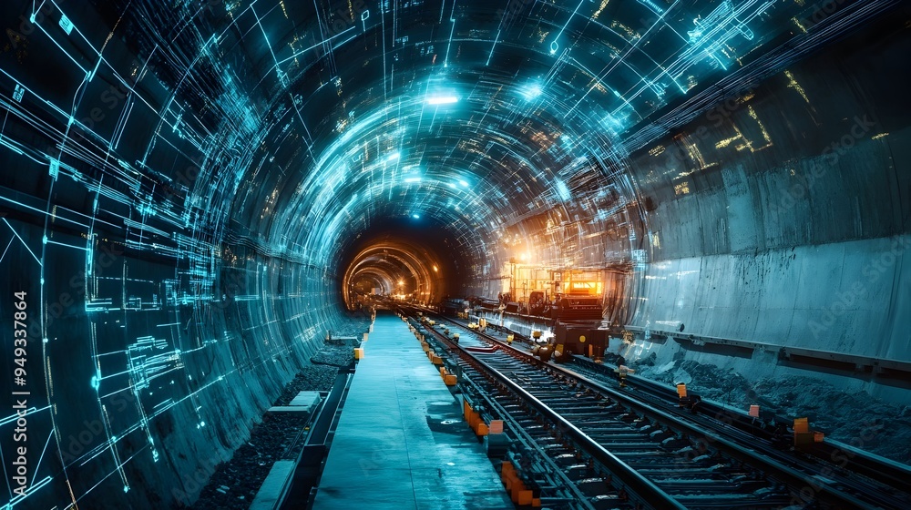 Advanced IoT connected devices and sensors strategically positioned to ...