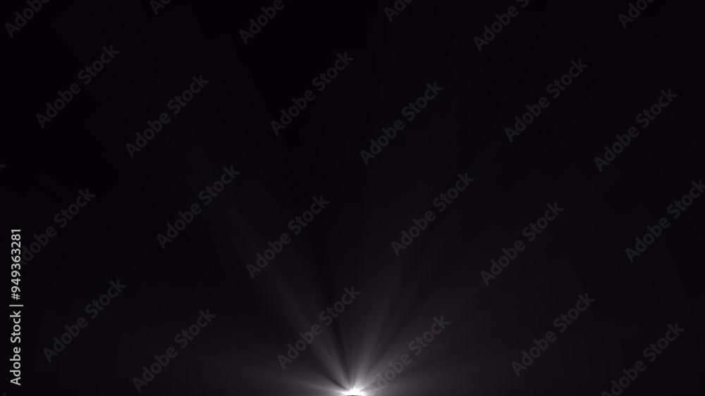 Sunlight Ray on Bottom Overlays: Loop-Ready Clips for Adding Volumetric ...