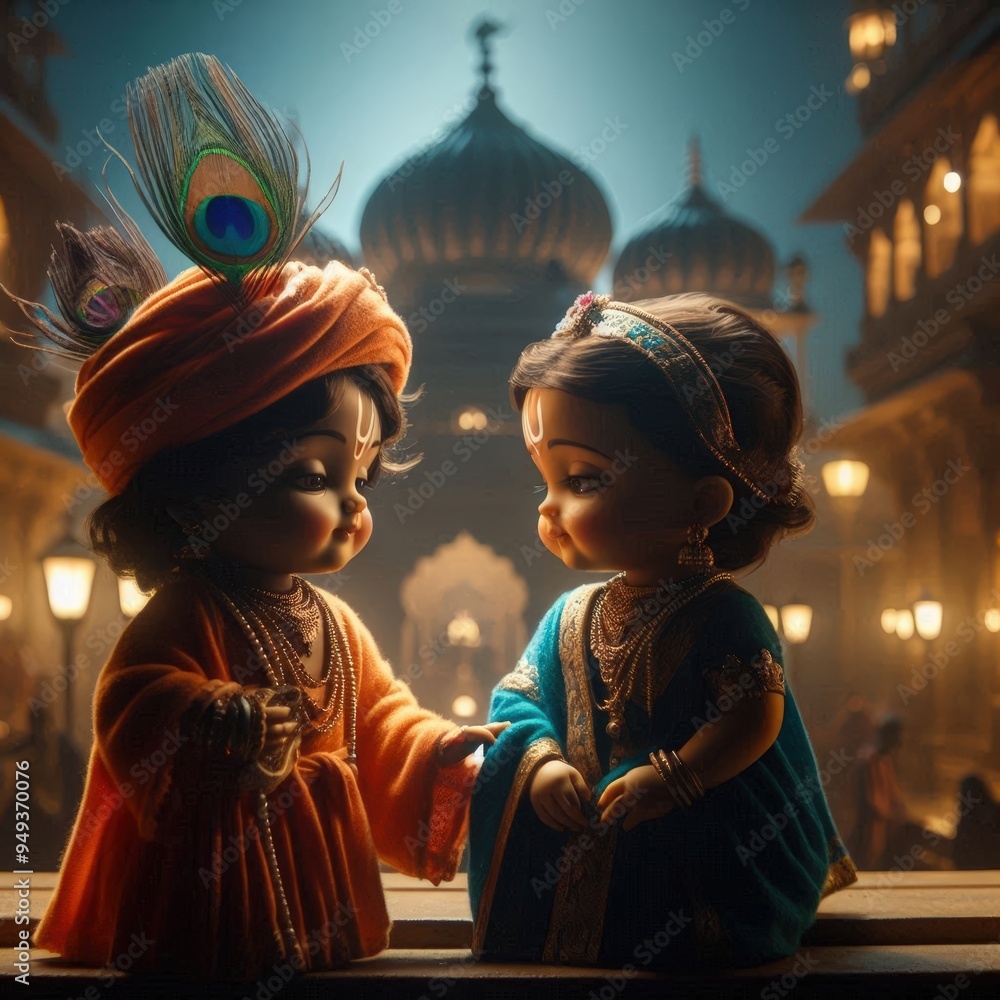 Shree Krishna for Janmashtami, Makhan Chor, Bal Krishna, Cute, Radha ...