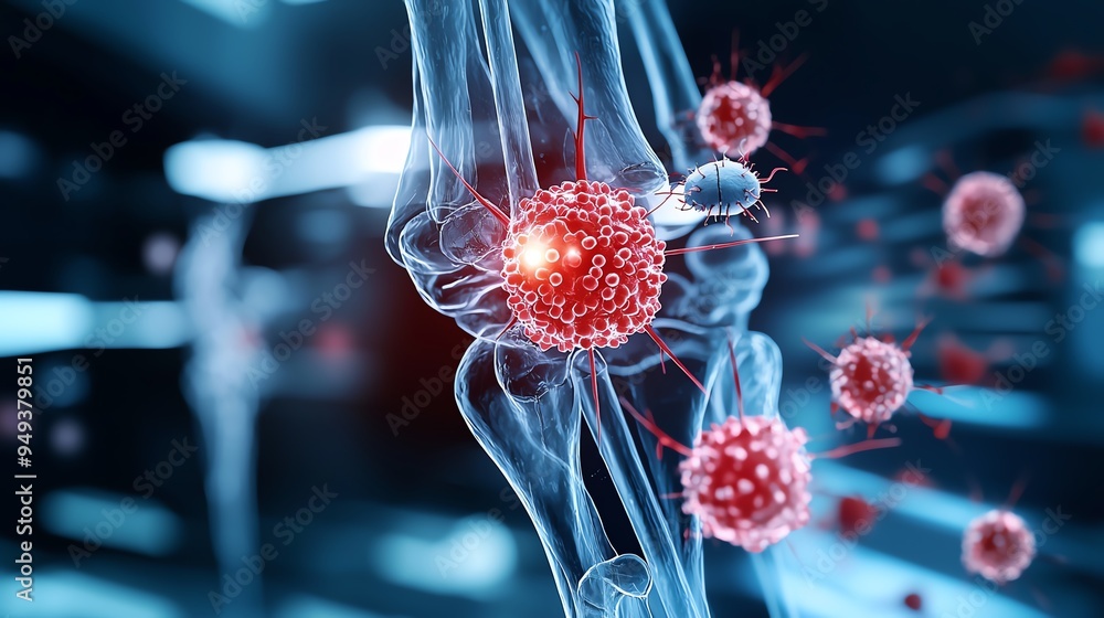 3D visualization of Lyme disease, showing the bacteria transmitted by a ...