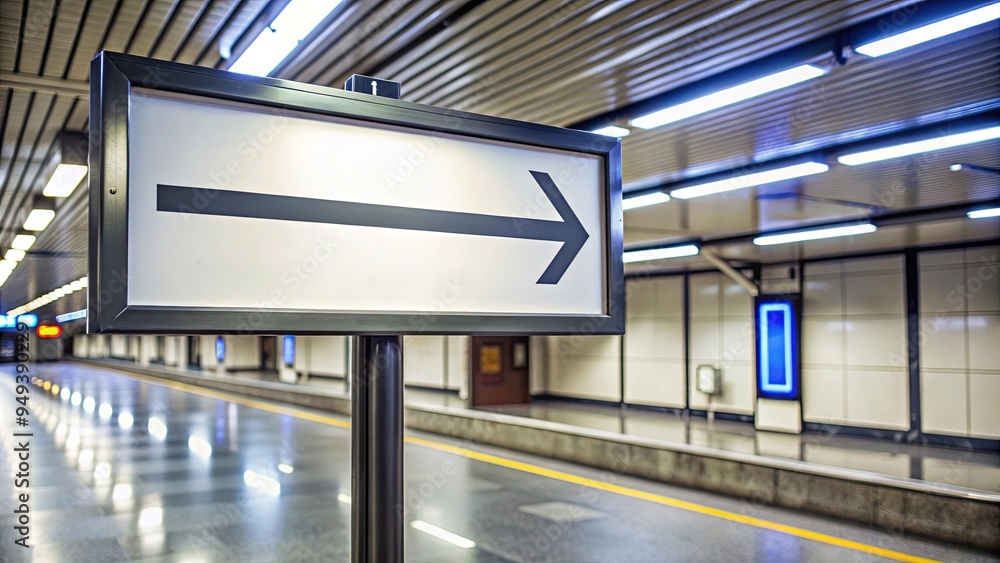 Sign pointer at the entrance to the subway , subway, transportation ...