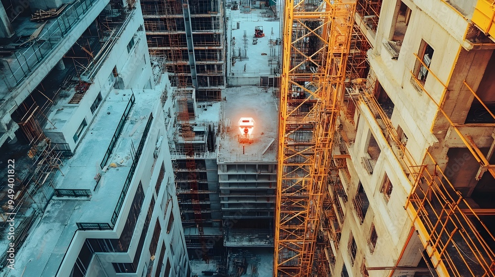 Photograph Showcasing Iot Powered Devices Meticulously Monitoring The Curing Process Of Concrete