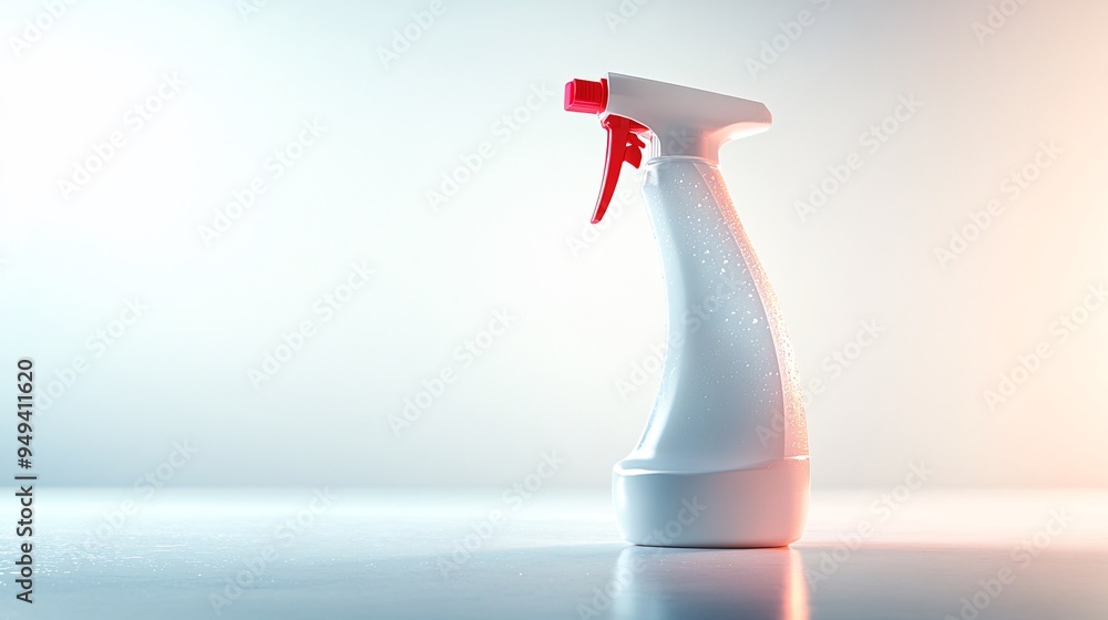 professional cleaner with a robust design, positioned on a spotless ...