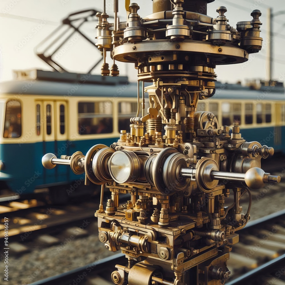 Tram Pantograph Contact Close up of the pantograph making contac Stock ...