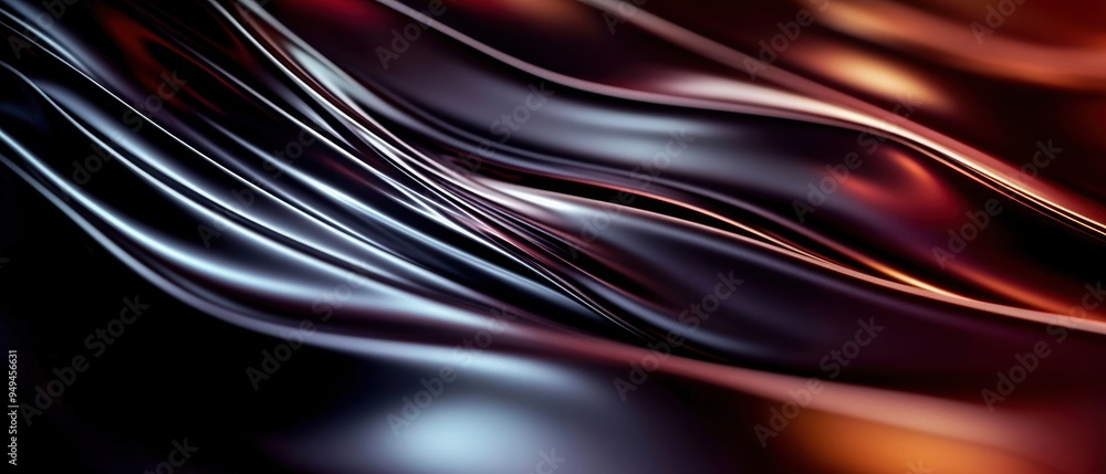 Gradient of deep maroon fading into metallic silver, featuring abstract ...