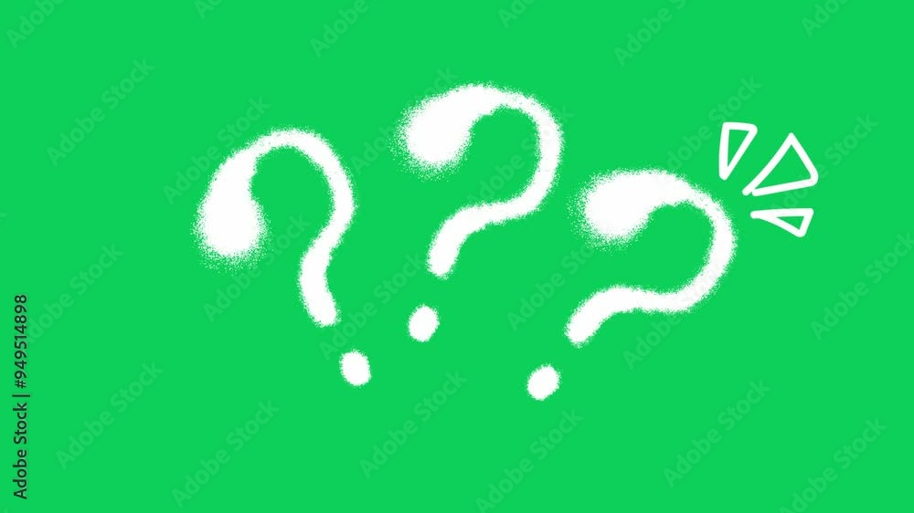 question mark animation pop up question mark flat and 3d green screen ...